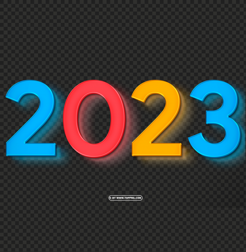 Free download | HD PNG free 2023 png colorful 3d style text effect ...