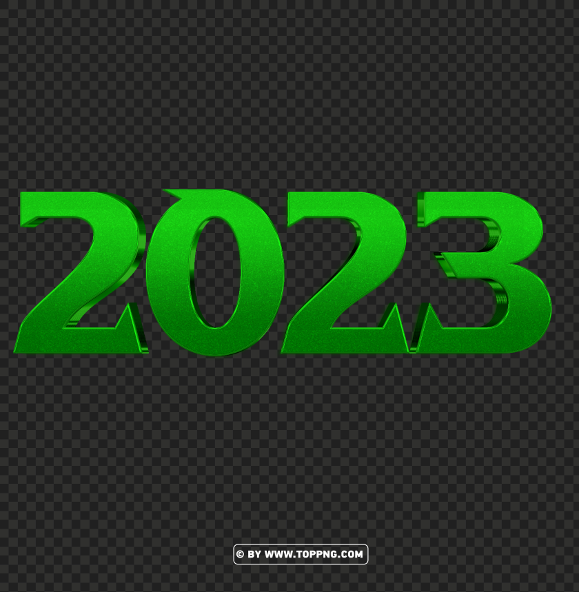 Free download | HD PNG free 3d green 2023 png image - Image ID 488149 ...