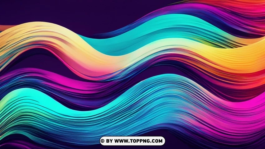Free download | HD PNG free download of colorful abstract flowing waves ...