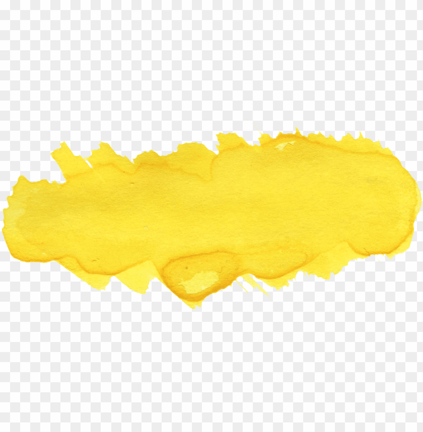 Free download | HD PNG free download yellow watercolor stroke ...