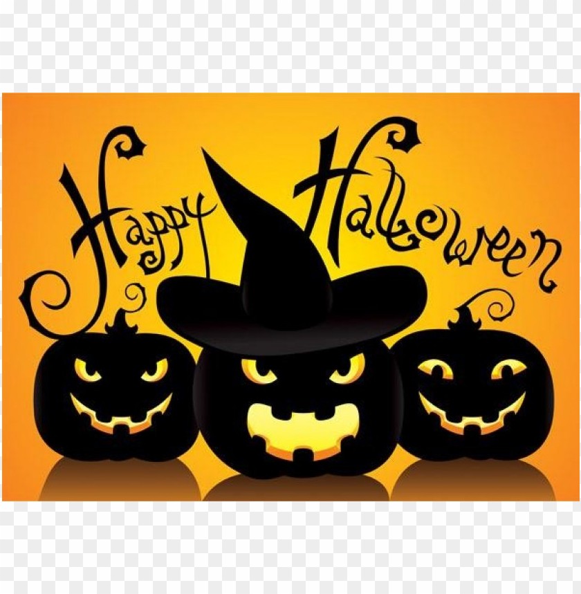 Free download | HD PNG happy halloween banner with pumpkins png clipart ...