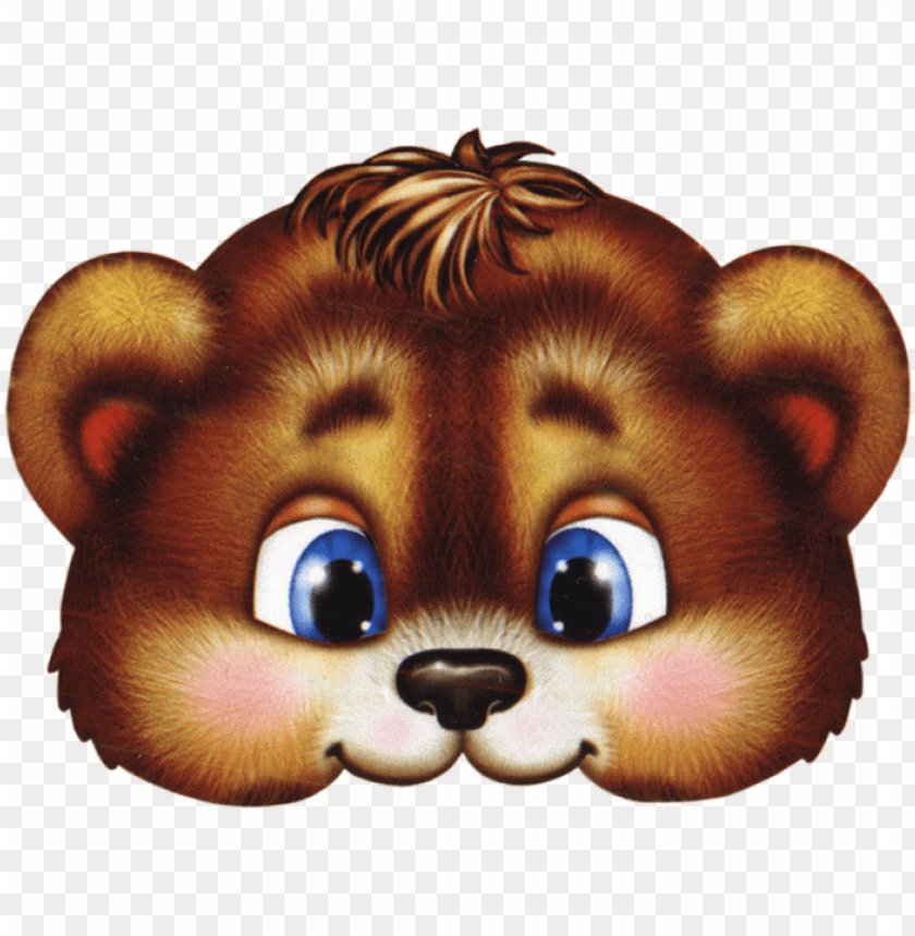 Free download | HD PNG free kids face masks templates for маска медведь ...