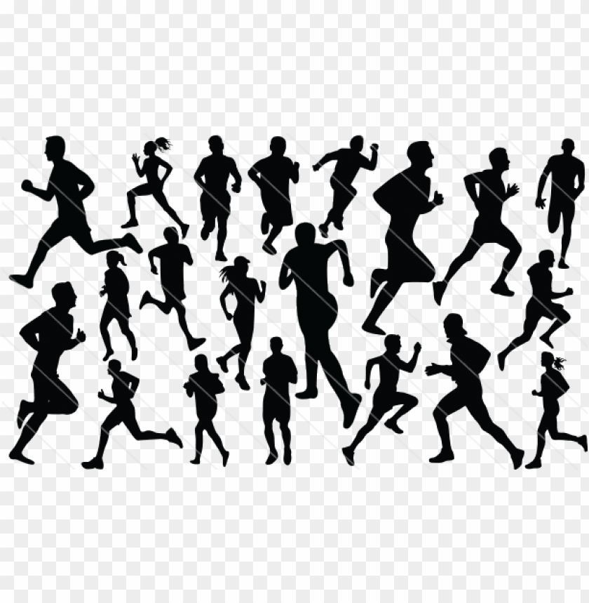Free download | HD PNG free running silhouette png people long running ...