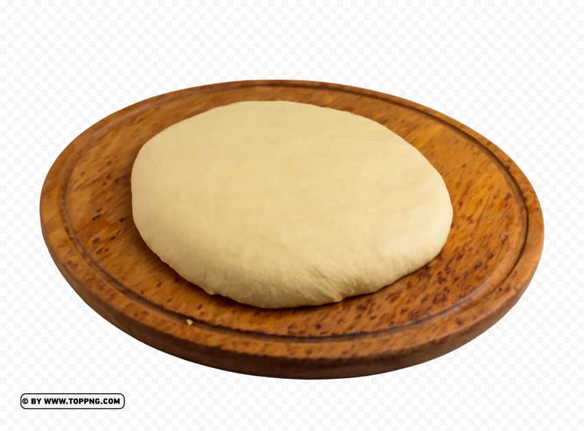 Free download | HD PNG fresh pizza dough on a rustic plate transparent ...