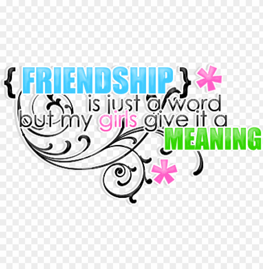 Free download | HD PNG friendship word PNG transparent with Clear ...