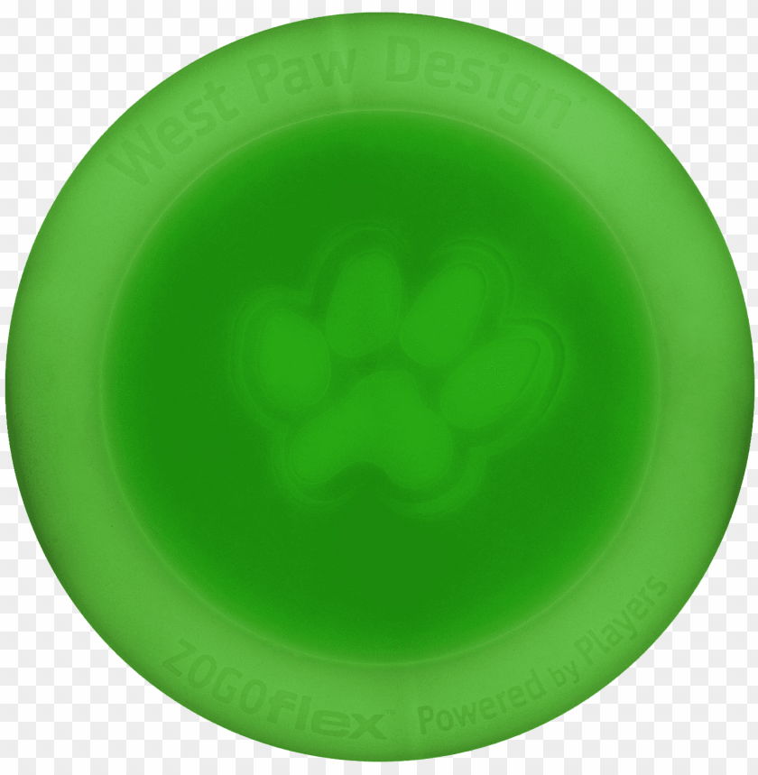 Free download | HD PNG green paw print frisbee png | TOPpng