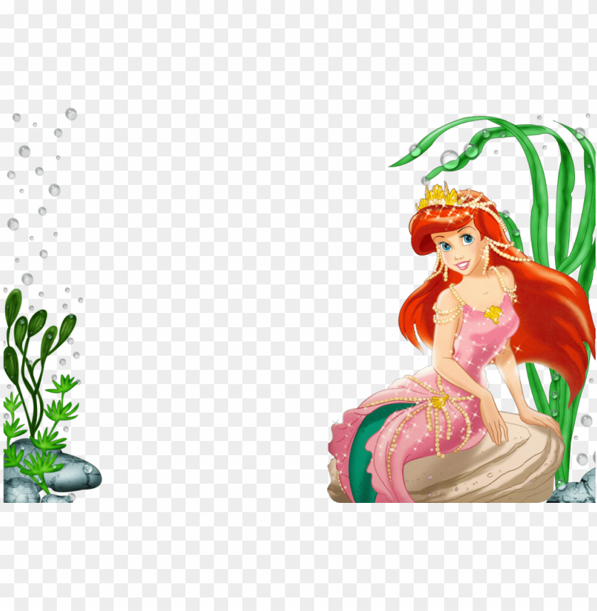 Free download | HD PNG full transparent frame princess ariel background ...