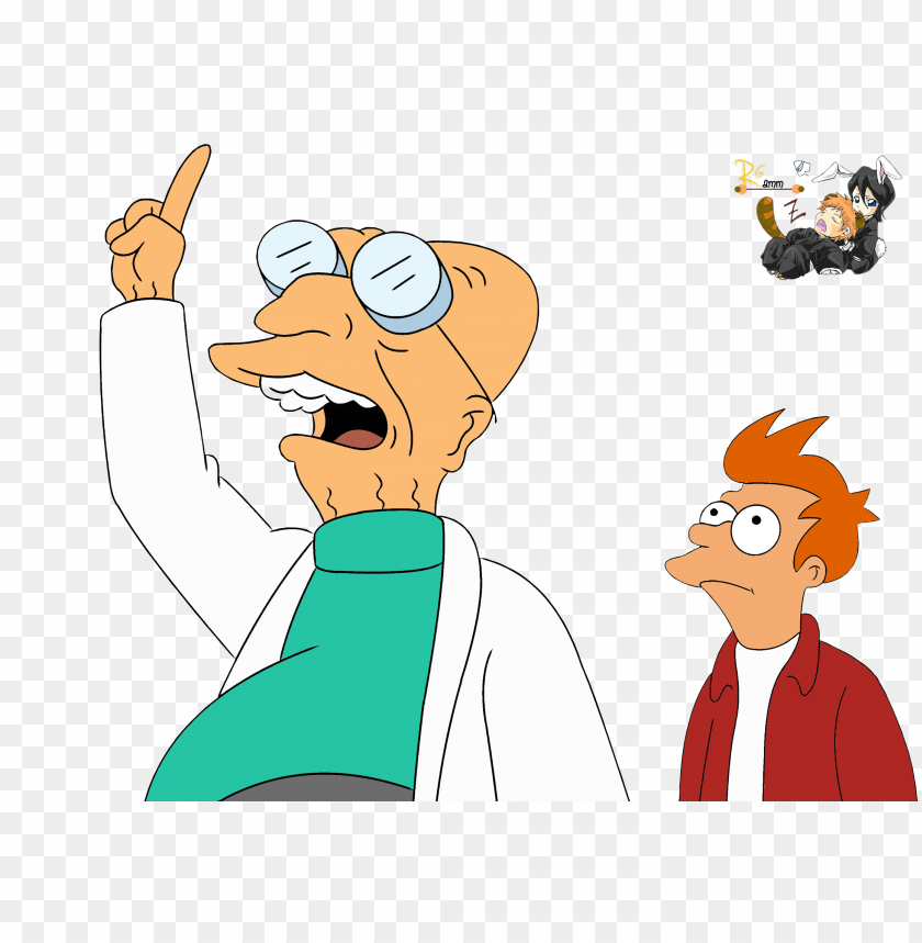 Free download | HD PNG futurama fry with professor farnsworth png ...