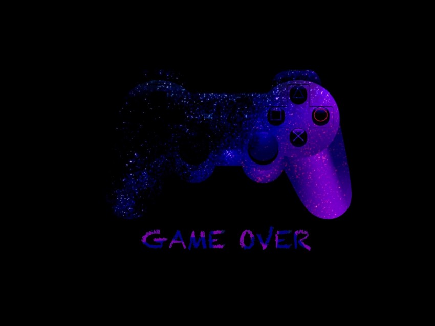 Free download | HD PNG game over joystick controller gamepad neon 4k ...