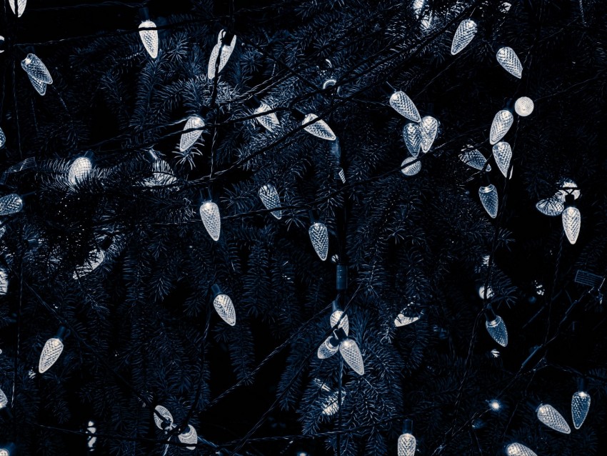 Free download | HD PNG garland decoration christmas new year dark 4k ...