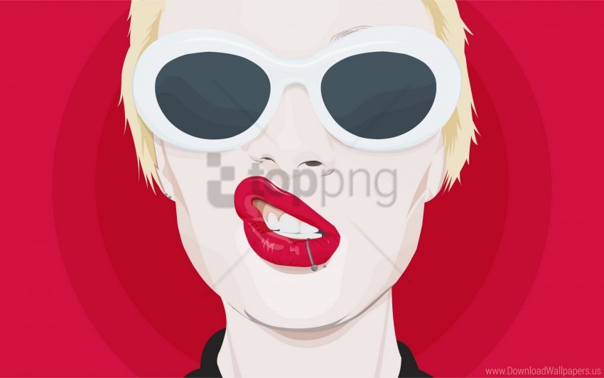 Free download | HD PNG girl lips piercing red wallpaper background best ...