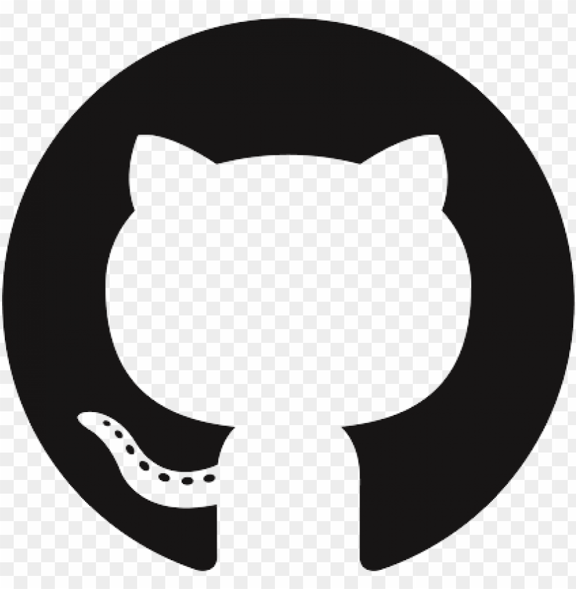 Free download | HD PNG github octocat silhouette with hollow space | TOPpng