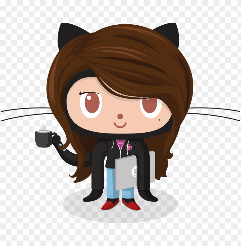 Free download | HD PNG github female octocat character design | TOPpng