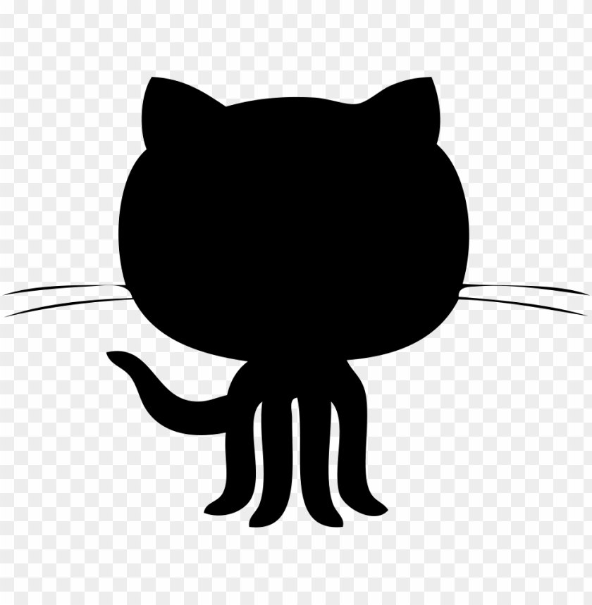 Free download | HD PNG github bold black octocat symbol | TOPpng