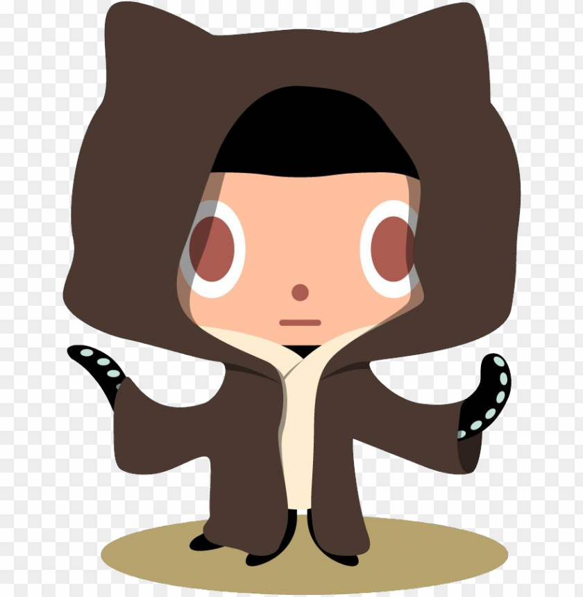 Free download | HD PNG github hooded octocat character illustration | TOPpng