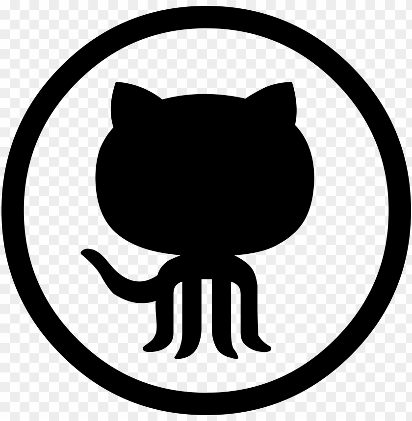 Free download | HD PNG github dark logo with octocat | TOPpng
