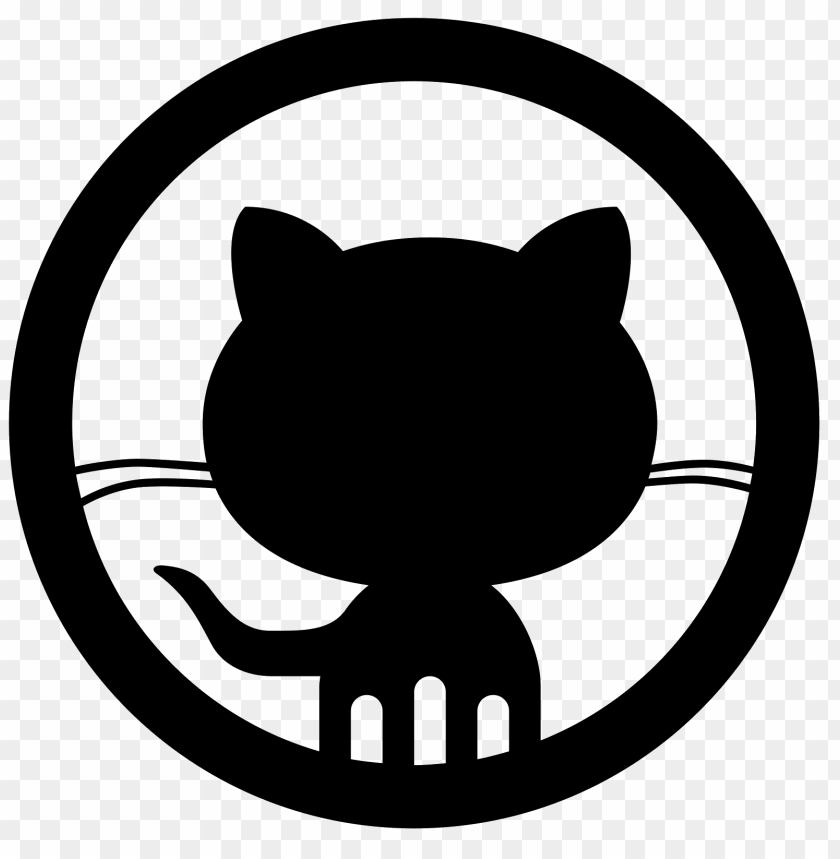Free download | HD PNG github silhouette octocat emblem | TOPpng