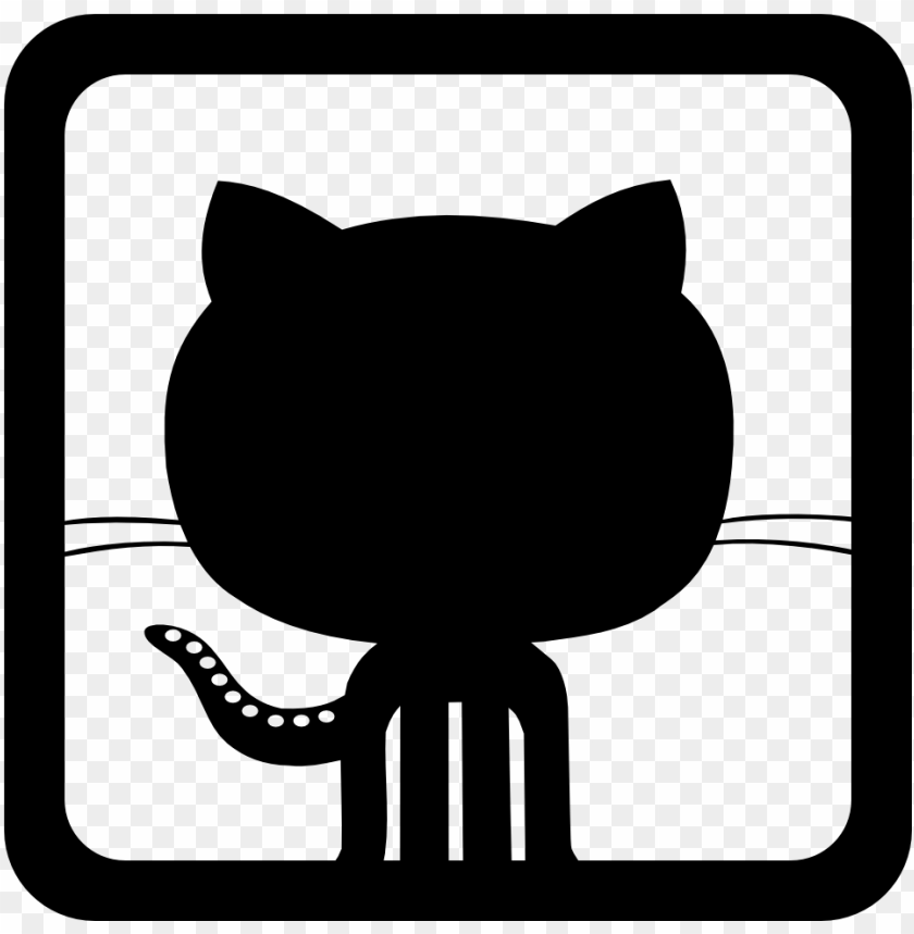 Free download | HD PNG github square frame octocat emblem | TOPpng