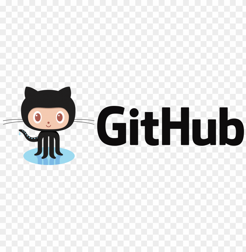 Free download | HD PNG github wordmark with octocat mascot | TOPpng