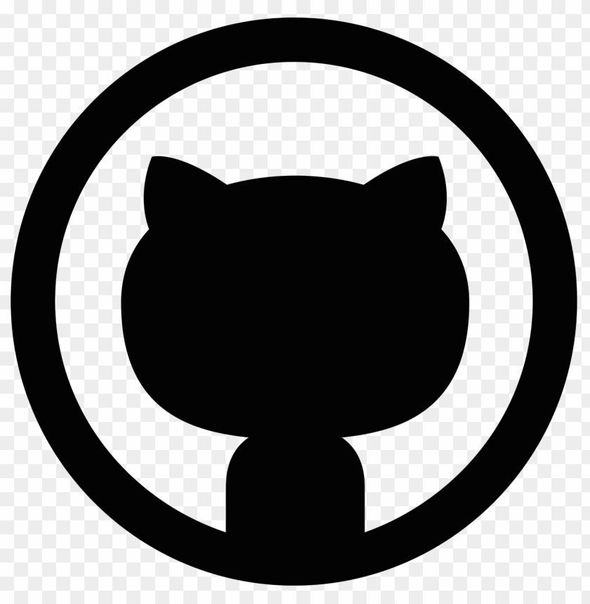 Free download | HD PNG github silhouette black octocat badge | TOPpng
