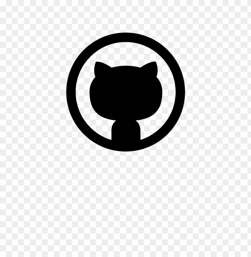 Free download | HD PNG github mini octocat dark illustration | TOPpng
