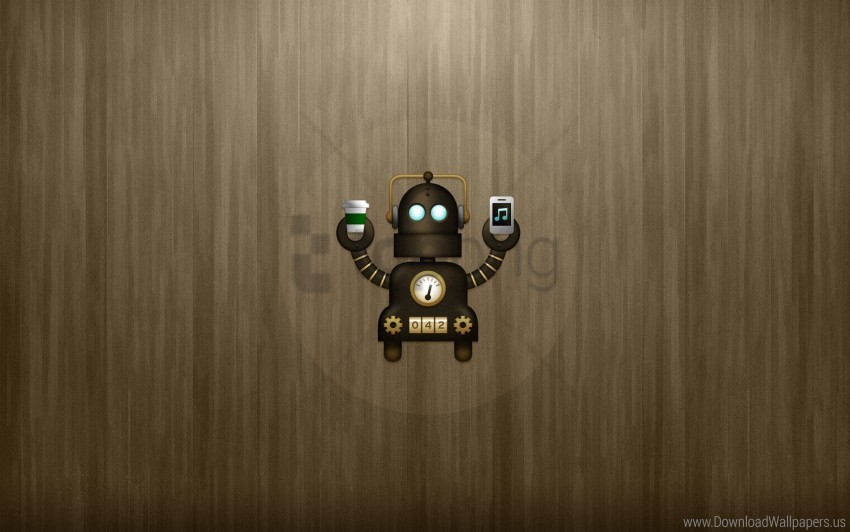 Free download | HD PNG glass phone robot vector wallpaper background ...