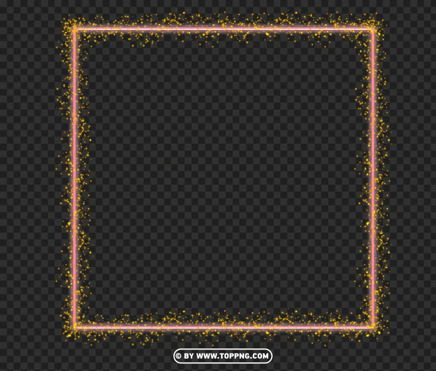 Free download | HD PNG glowing pink sparkle square frame effect png ...