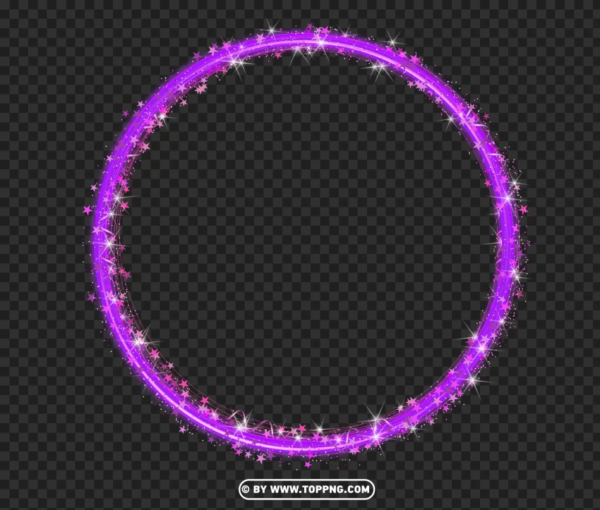 Free download | HD PNG glowing purple sparkle circle frame effect png ...