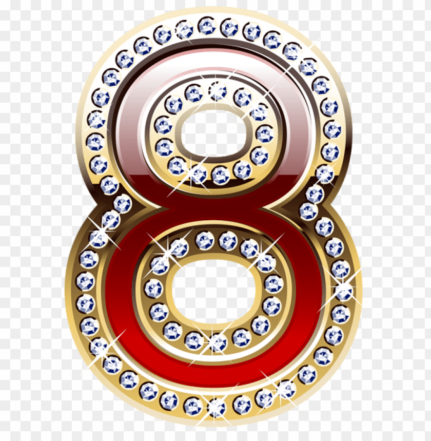 Free download | HD PNG gold and red number eight clipart png photo ...