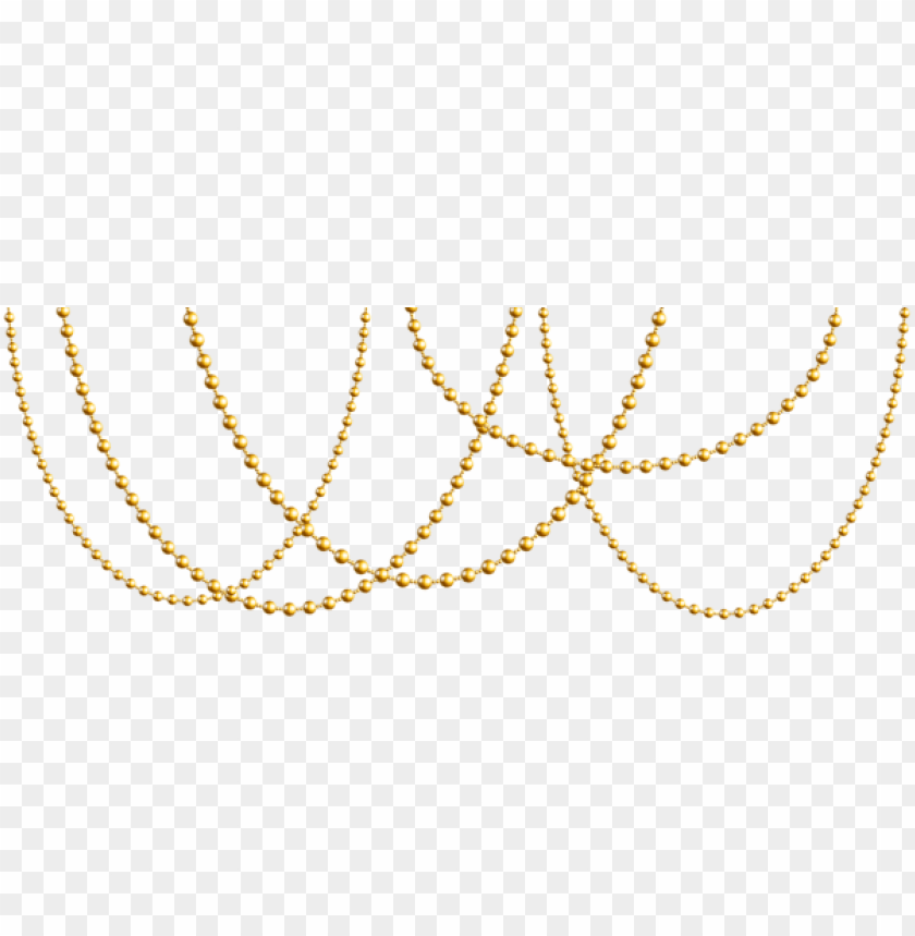 Free download | HD PNG gold beads garland PNG Images 41124 | TOPpng