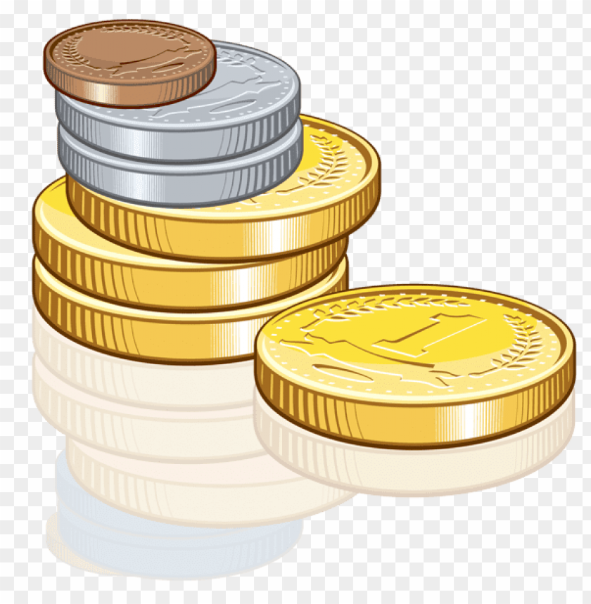 Free download | HD PNG stacked mixed coins vector clipart png photo ...