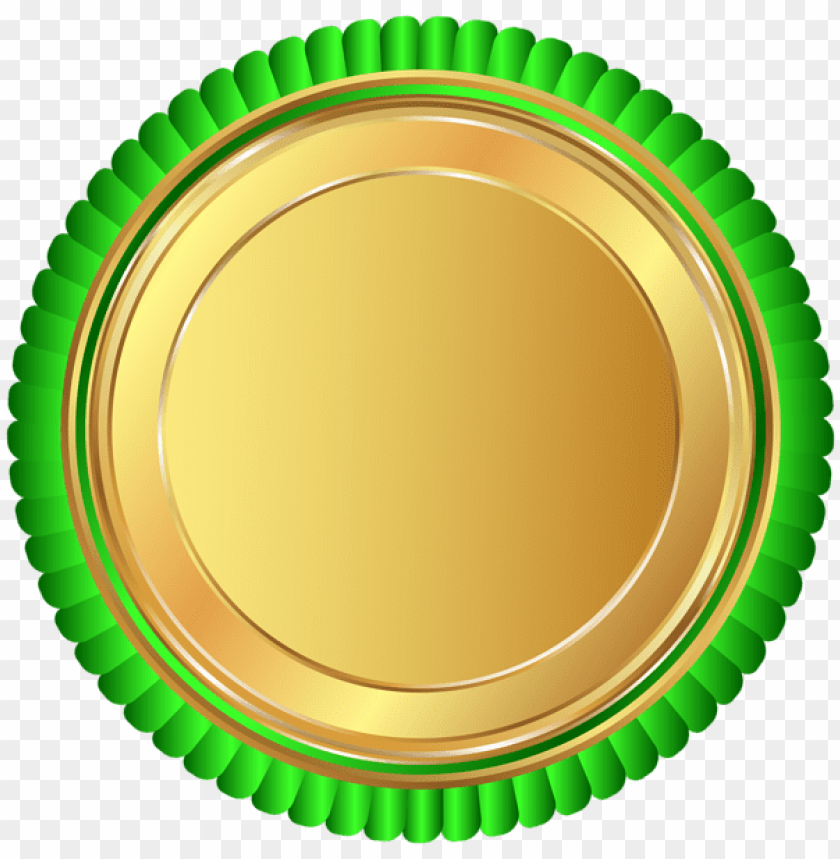 Free download | HD PNG gold green seal badge clipart png photo - 50554 ...