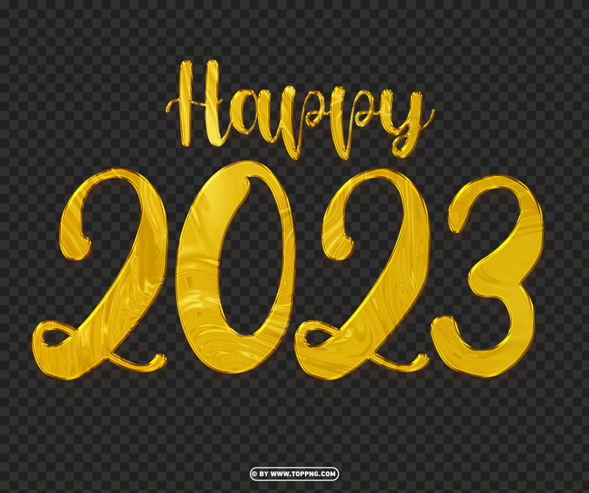 Free download | HD PNG gold happy 2023 png hd - Image ID 488374 | TOPpng