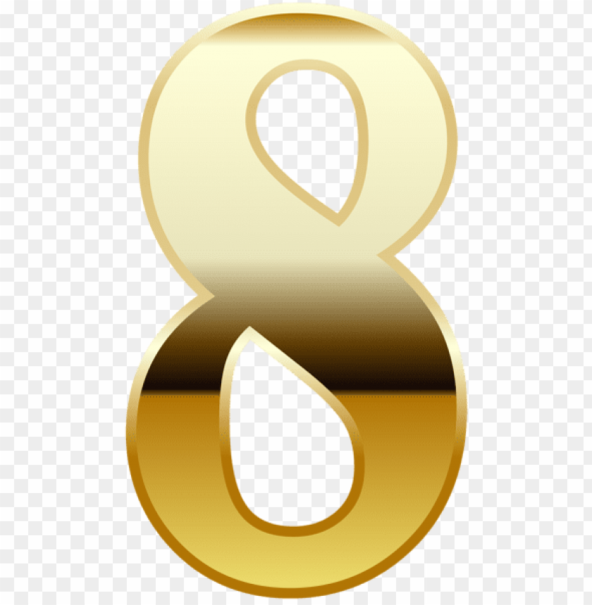 Free download | HD PNG gold number eight clipart png photo - 51829 | TOPpng