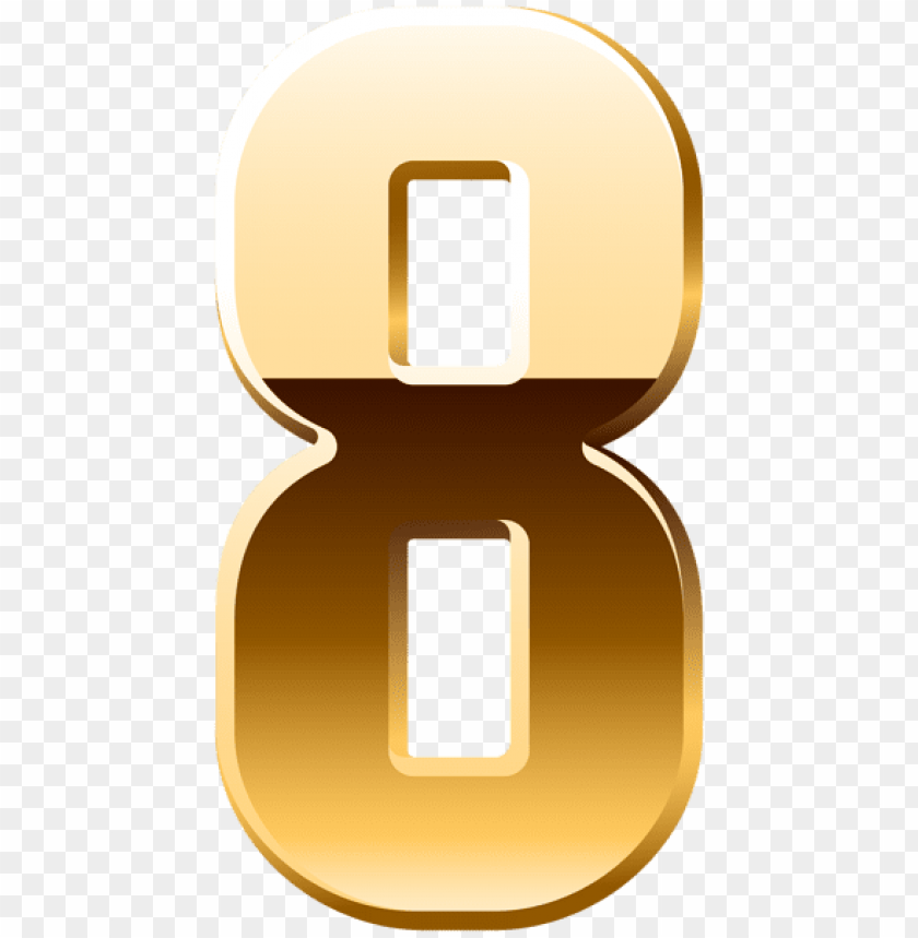 Free download | HD PNG gold number eight clipart png photo - 51819 | TOPpng
