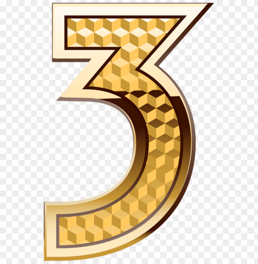 Free download | HD PNG gold number three clipart png photo - 50593 | TOPpng