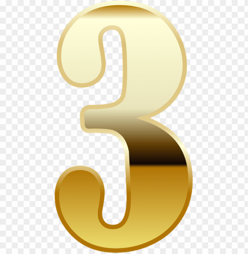 Free download | HD PNG gold number three clipart png photo - 51824 | TOPpng