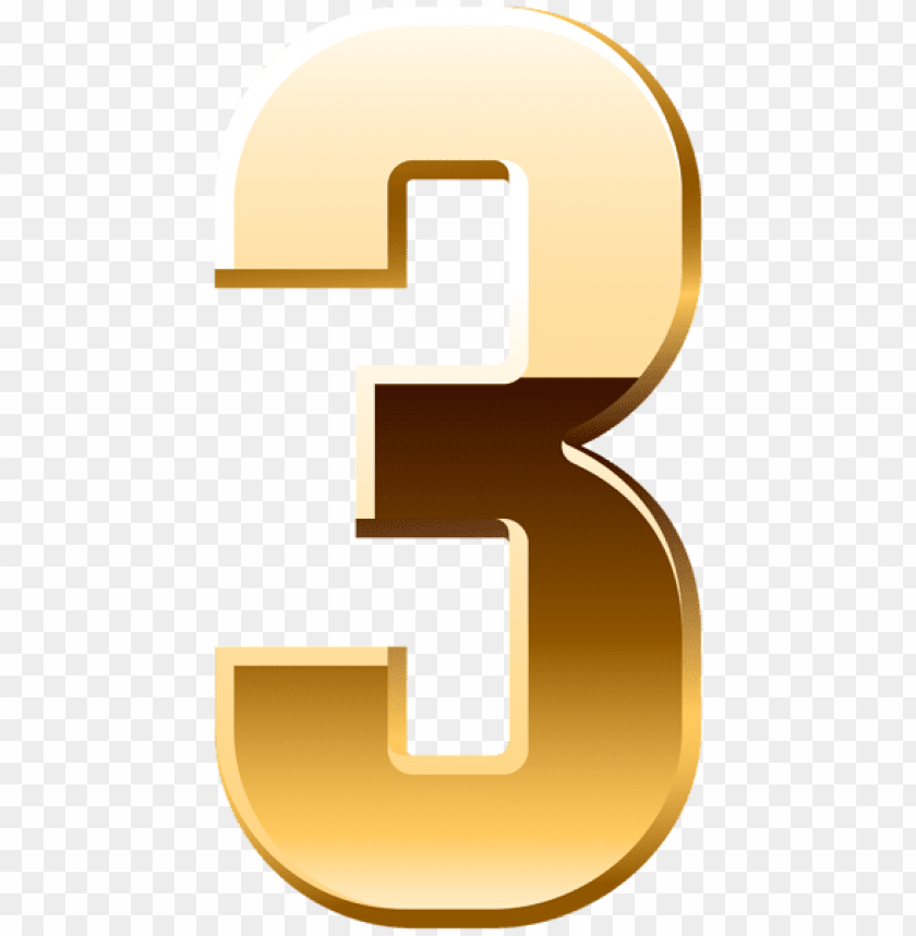 Free download | HD PNG gold number three clipart png photo - 51814 | TOPpng