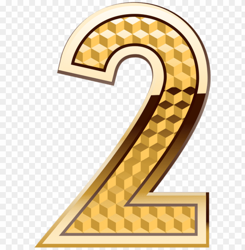 Free download | HD PNG gold number two clipart png photo - 50588 | TOPpng