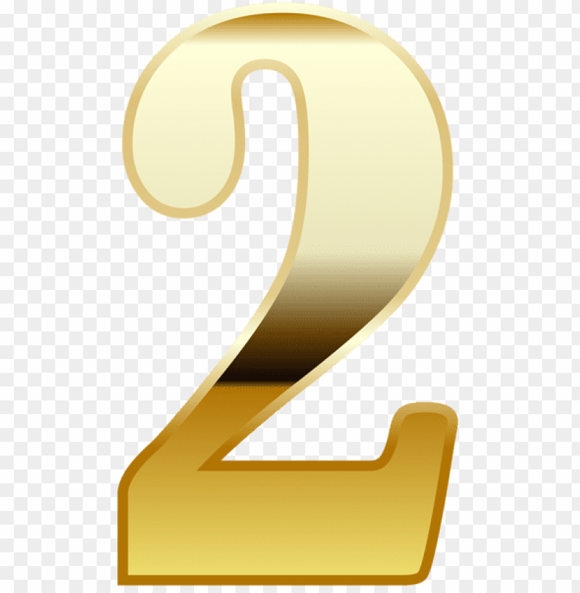 Free download | HD PNG gold number two clipart png photo - 51823 | TOPpng