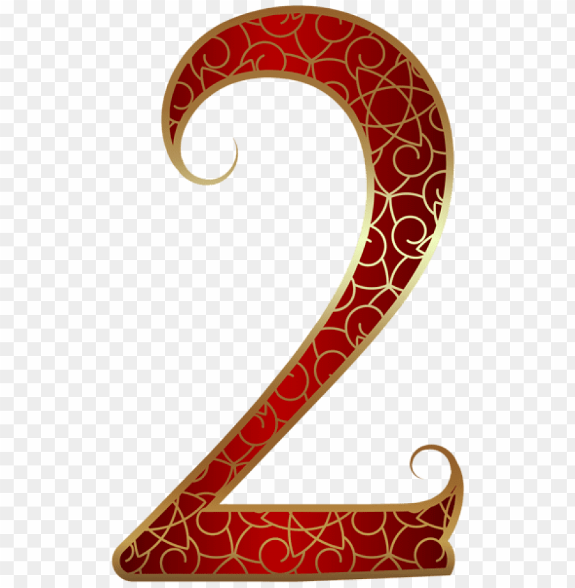 Free download | HD PNG gold red number two clipart png photo - 50486 ...