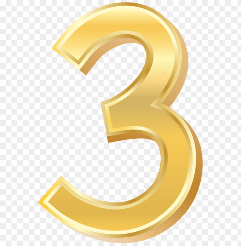 Free download | HD PNG gold style number three clipart png photo ...