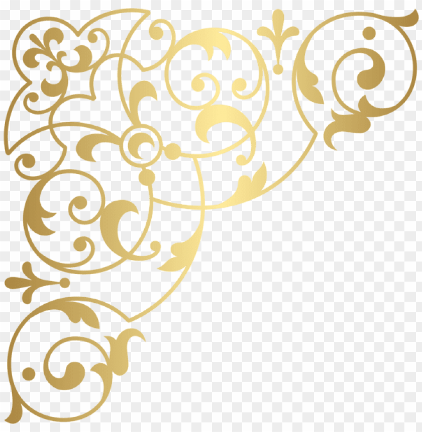 Free download | HD PNG golden corner clipart png photo - 45767 | TOPpng