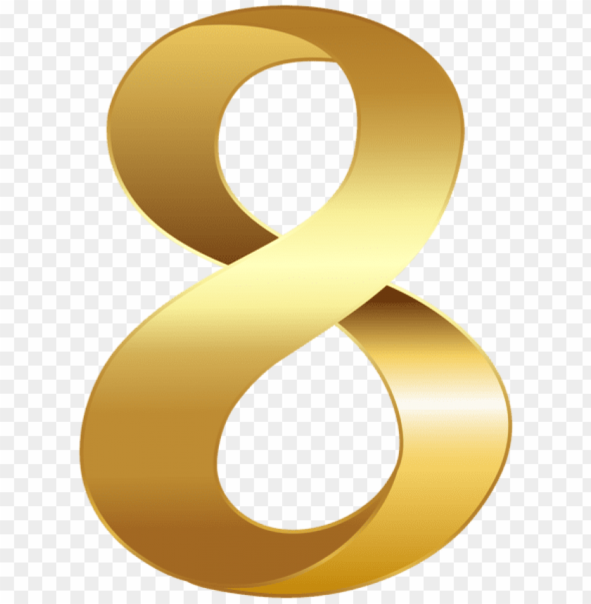 Free download | HD PNG golden number eight transparent clipart png ...