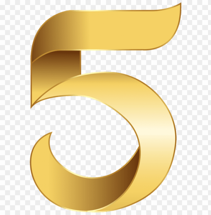 Free download | HD PNG golden number five transparent clipart png photo ...