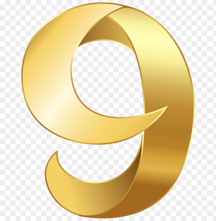 Free download | HD PNG golden number nine transparent clipart png photo - 51850 | TOPpng