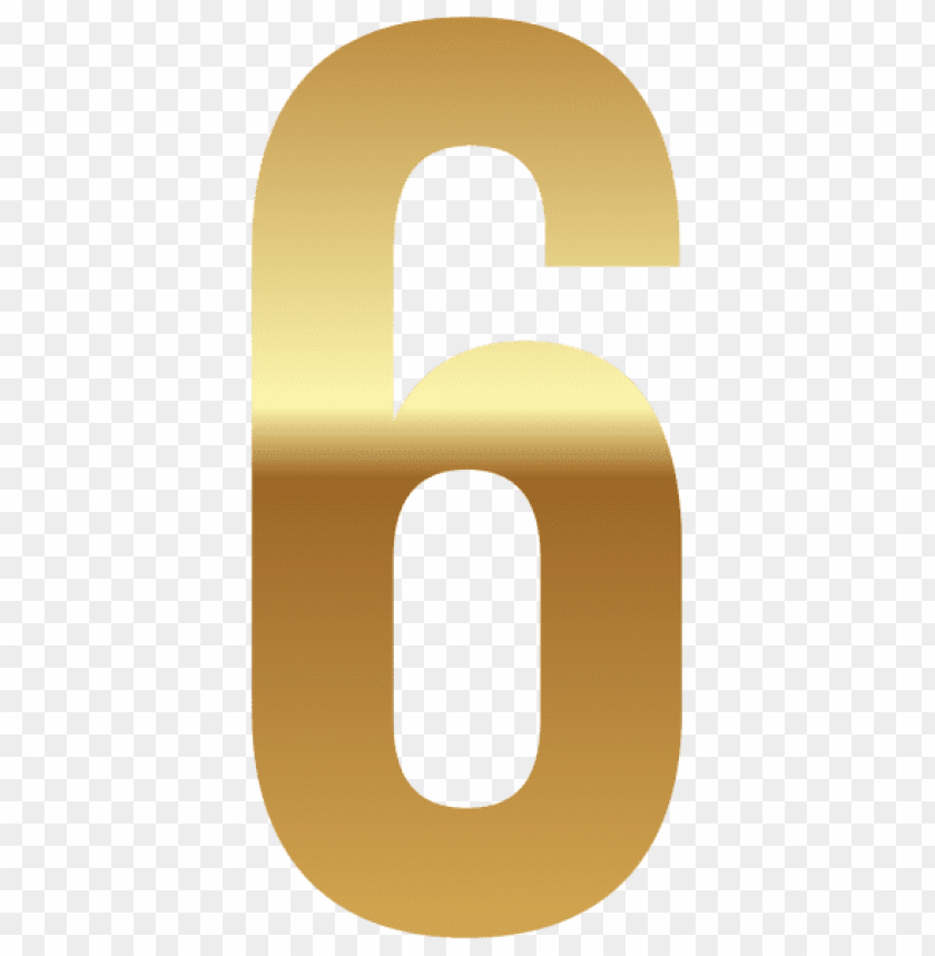 Free download | HD PNG golden number six clipart png photo - 51900 | TOPpng
