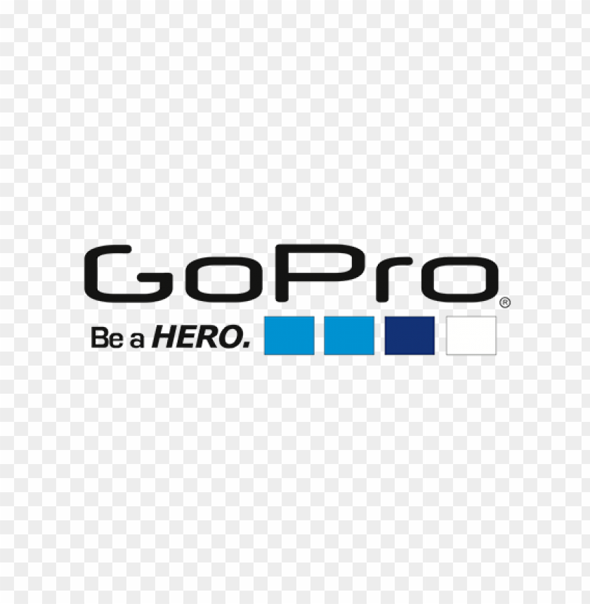 Free download | HD PNG gopro simple logo with blue blocks | TOPpng