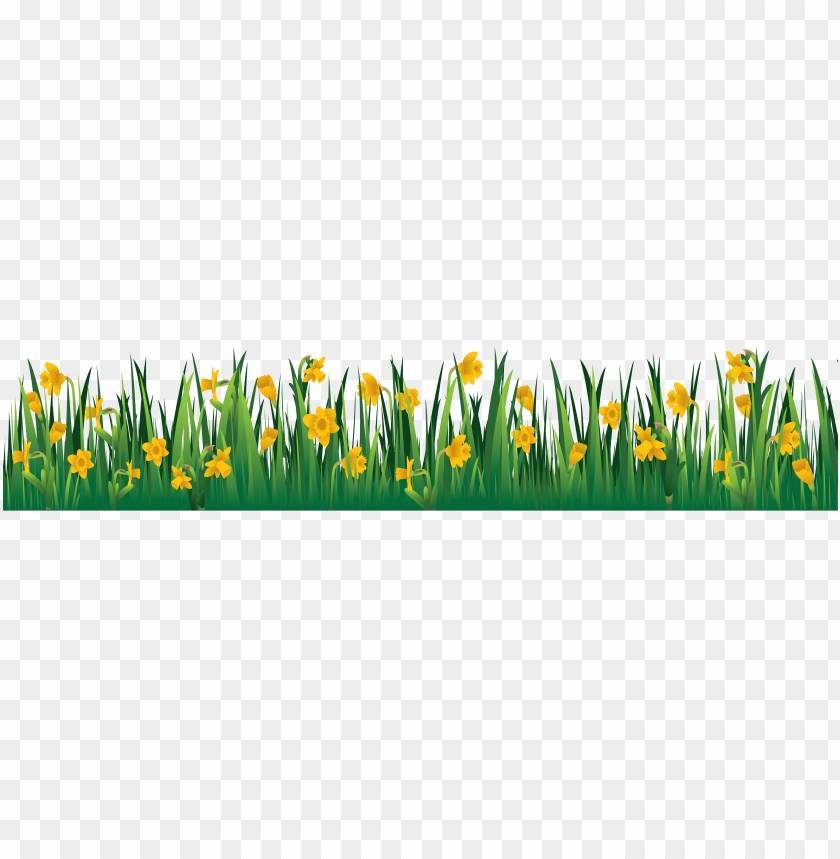 Free download | HD PNG garden grass border with flowers clipart png ...