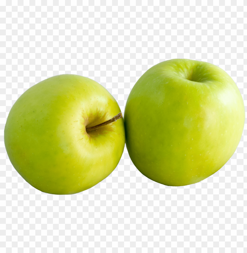 Free download | HD PNG two green apples slightly elongated with smooth ...